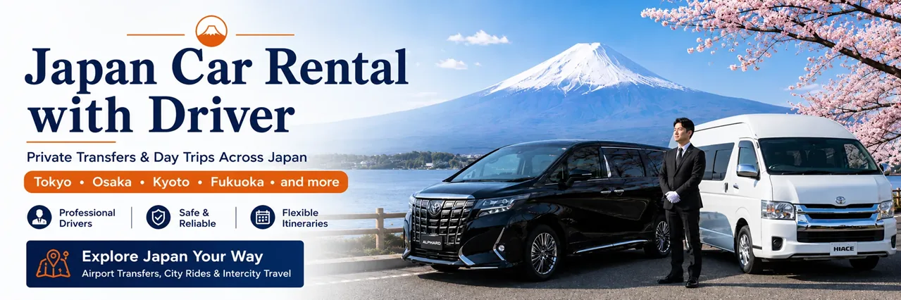 Japan Private Car With Driver, Japan Car Service, Tokyo, Osaka